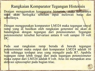 Rangkaian pembanding rangkaian komparator Comparator | PPTX