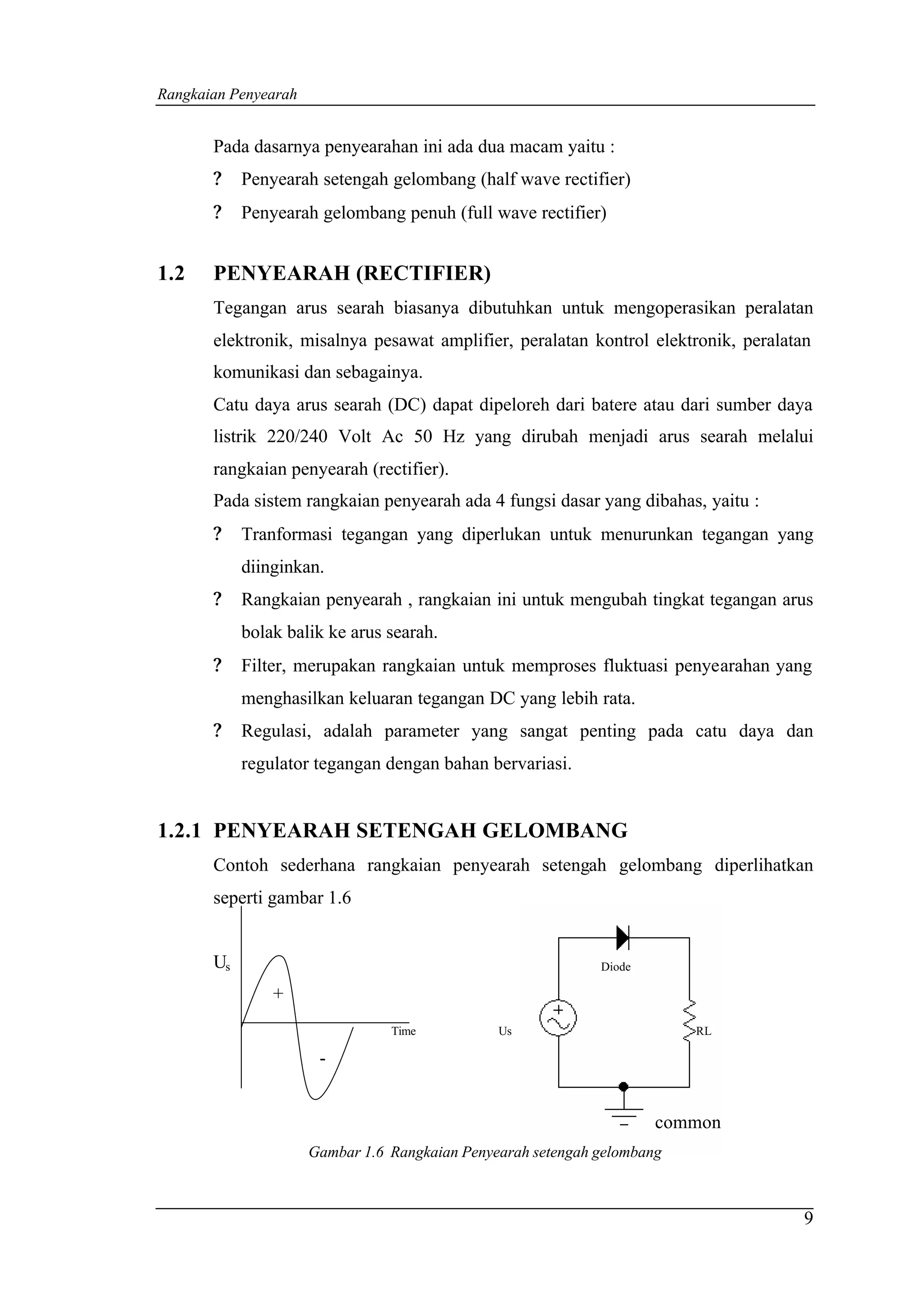 Rangkaian penyearah | PDF