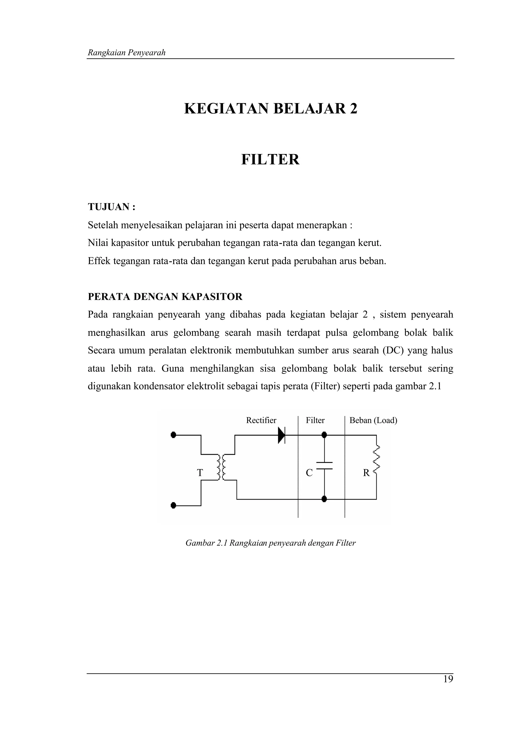 Rangkaian penyearah | PDF