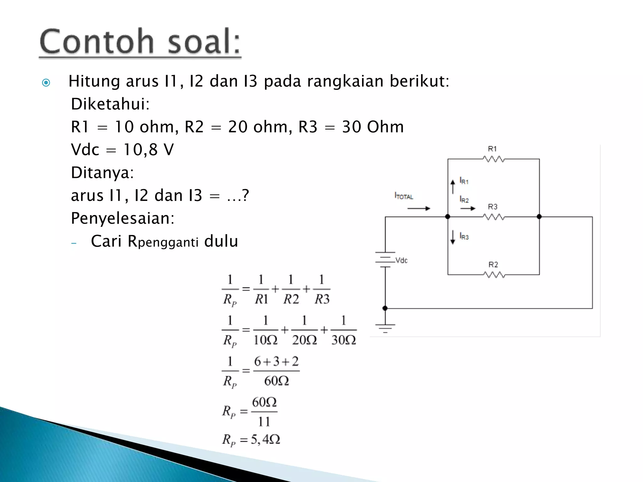 Rangkaian resistor, hukum ohm.ppt