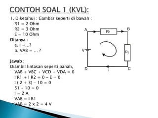 Rangkaian resistor, hukum ohm.ppt