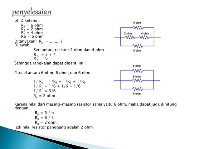 Rangkaian resistor, hukum ohm.ppt