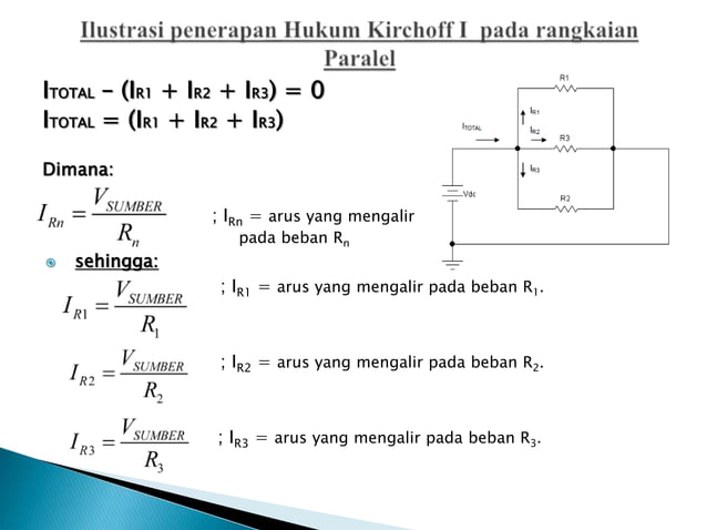 Rangkaian resistor, hukum ohm, listrik dinamis | PPT