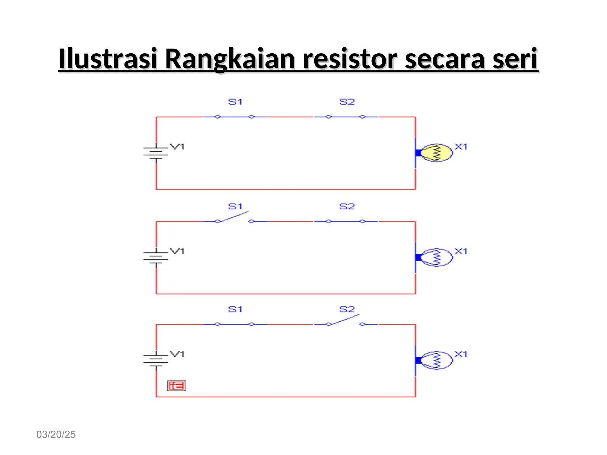 Rangkaian resistor, hukum ohm,kirchoff.ppt