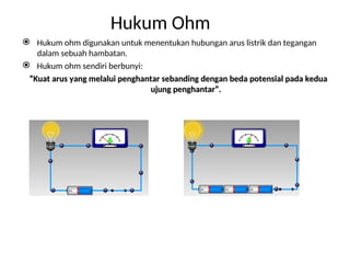 Rangkaian resistor, hukum ohm,kirchoff.ppt