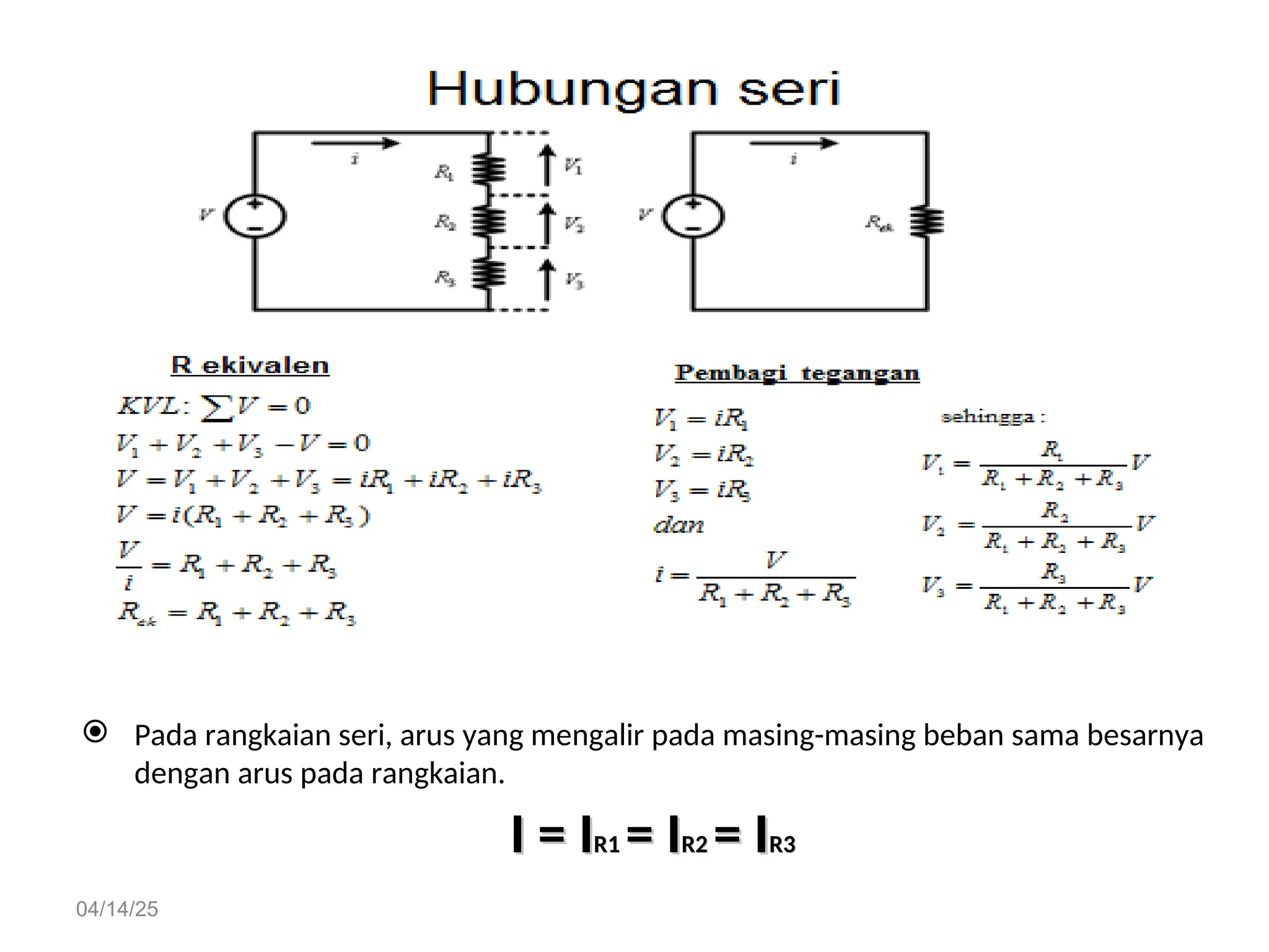 Rangkaian resistor, hukum ohm,kirchoff.ppt