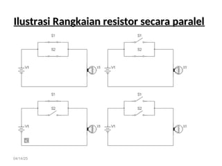 Rangkaian resistor, hukum ohm,kirchoff.ppt