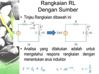 Rangkaian RL dengan sumber | PPTX