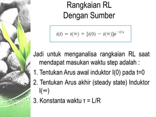 Rangkaian RL dengan sumber | PPTX