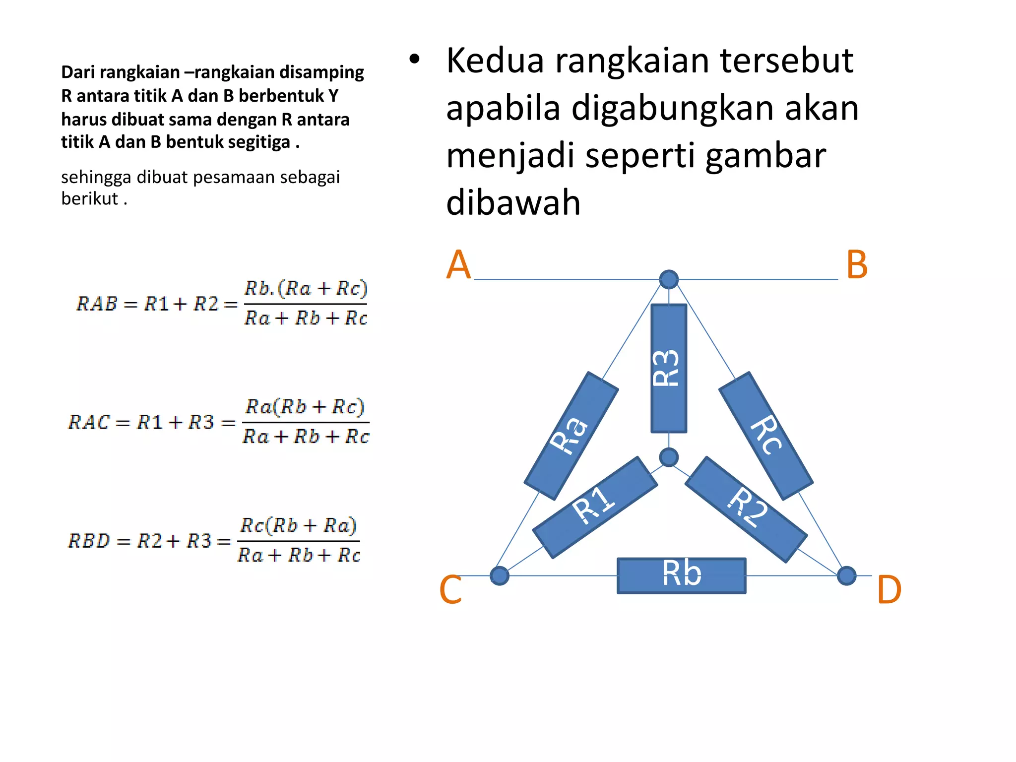Rangkaian segitiga dan bintang | PPTX