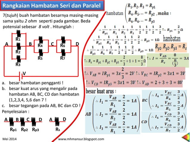 Rangkaian seri dan paralel resistor | PPSX