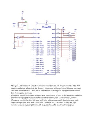 Rangkaian sistem minimum avr 8535 | DOCX