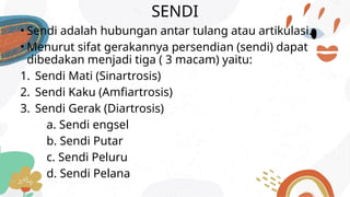 RANGKA, SENDI DAN OTOT kelas VI SEMESTER 1.pptx