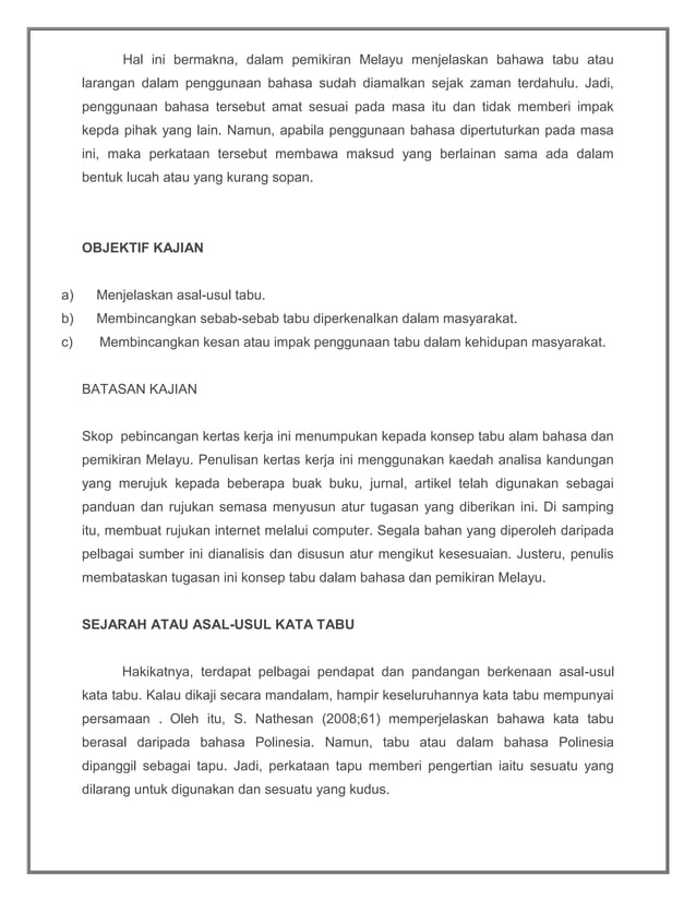 Rangka tugasan | DOCX