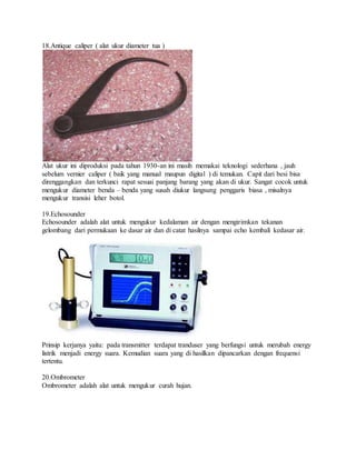 Rangkuman alat ukur | DOCX