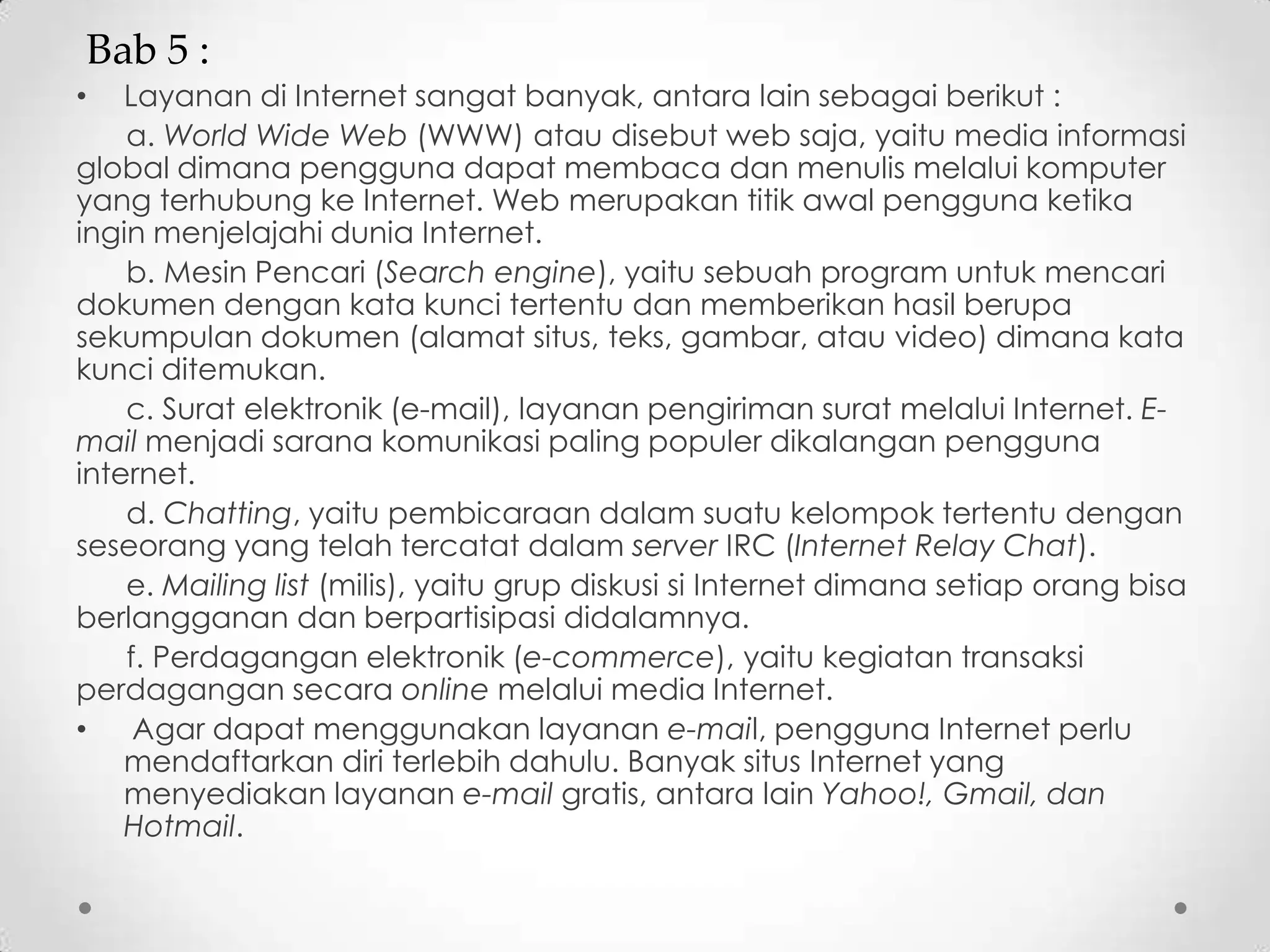 Rangkuman bab 4 dan 5 | PPTX