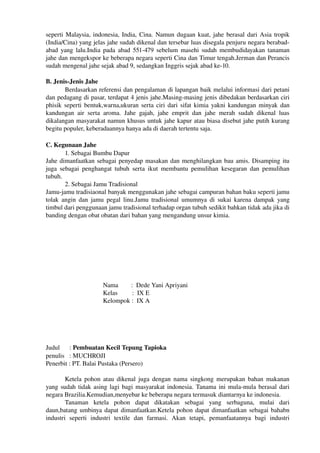 Contoh Rangkuman Buku (SMP N 1 Ciawi) | DOC