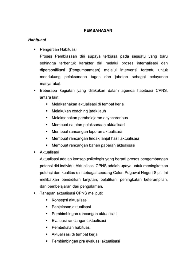 RESUME CERAMAH AGENDA IV LATSAR CPNS KEJAKSAAN 2024 docx | PDF