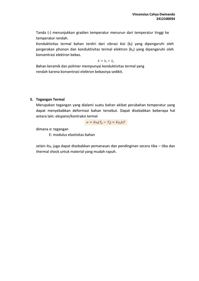 Sifat Optik dan Termal Material | PDF