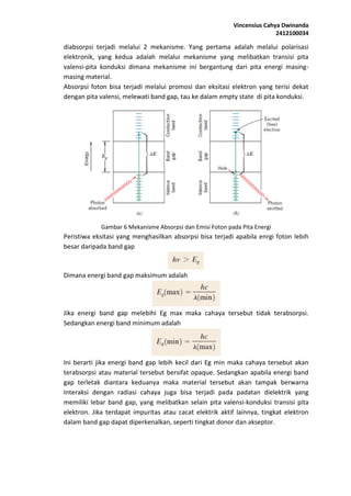 Sifat Optik dan Termal Material | PDF