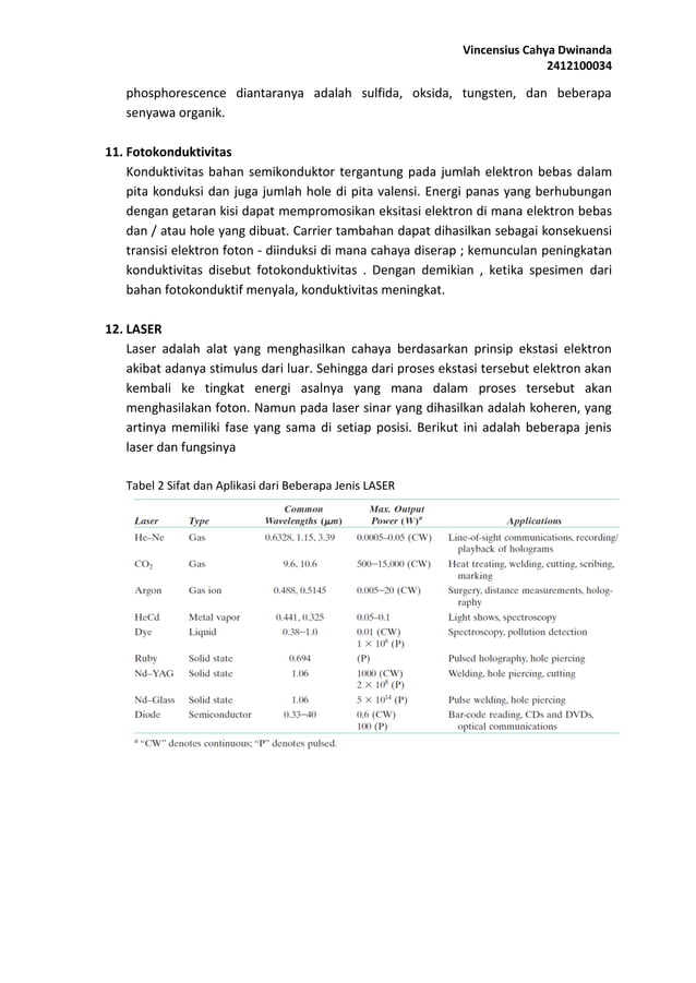 Sifat Optik dan Termal Material | PDF