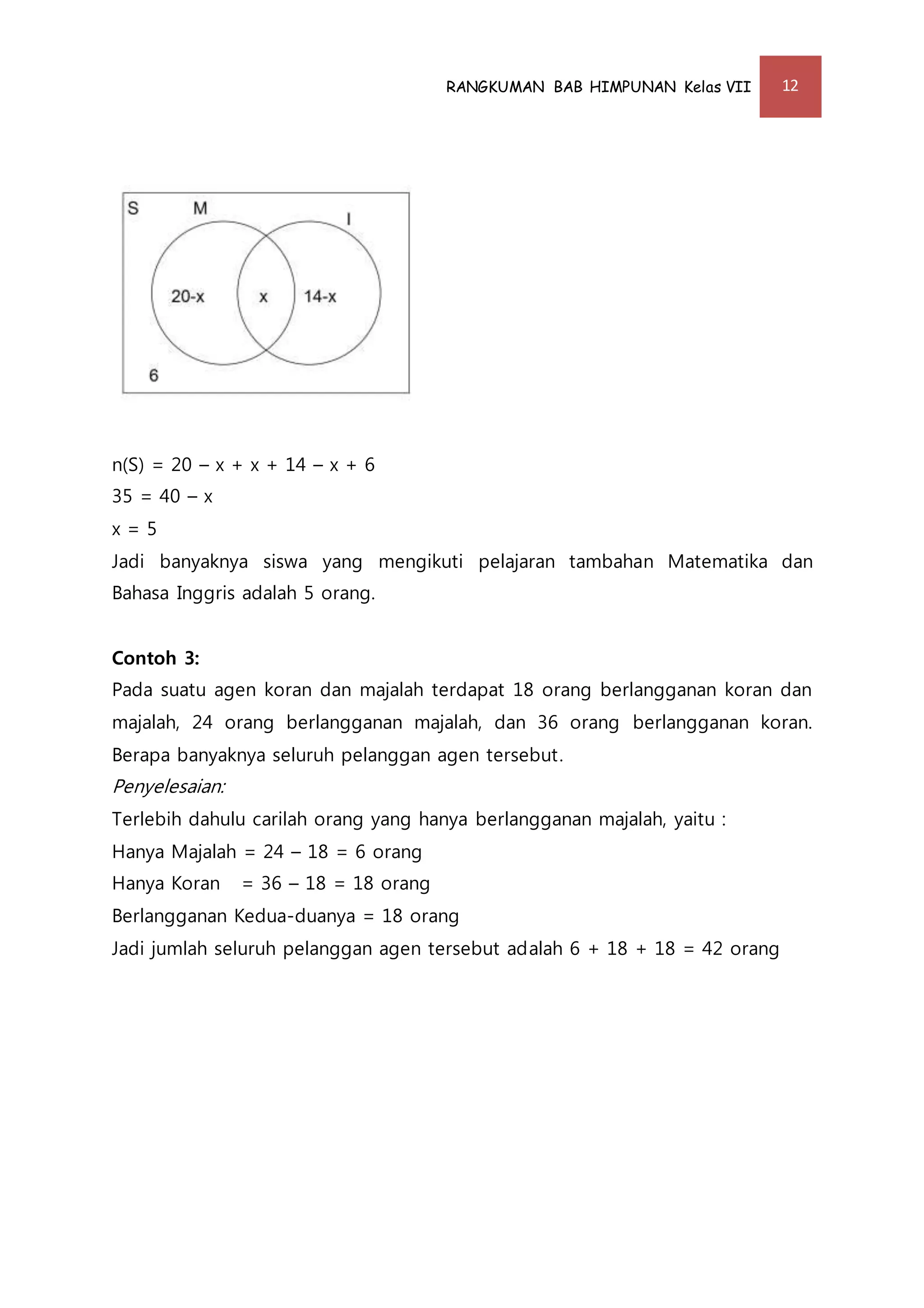 Rangkuman himpunan | DOCX