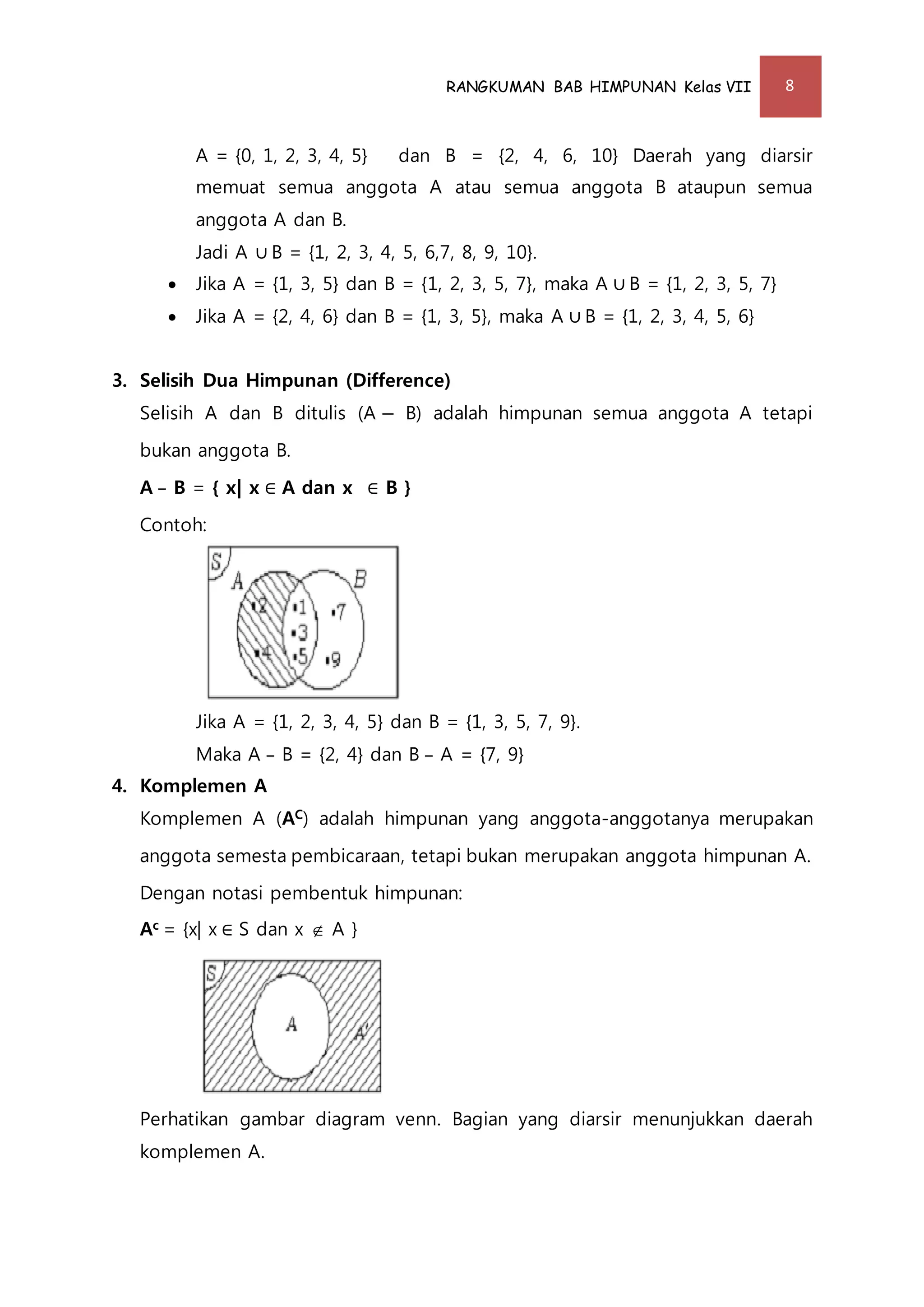 Rangkuman himpunan | DOCX