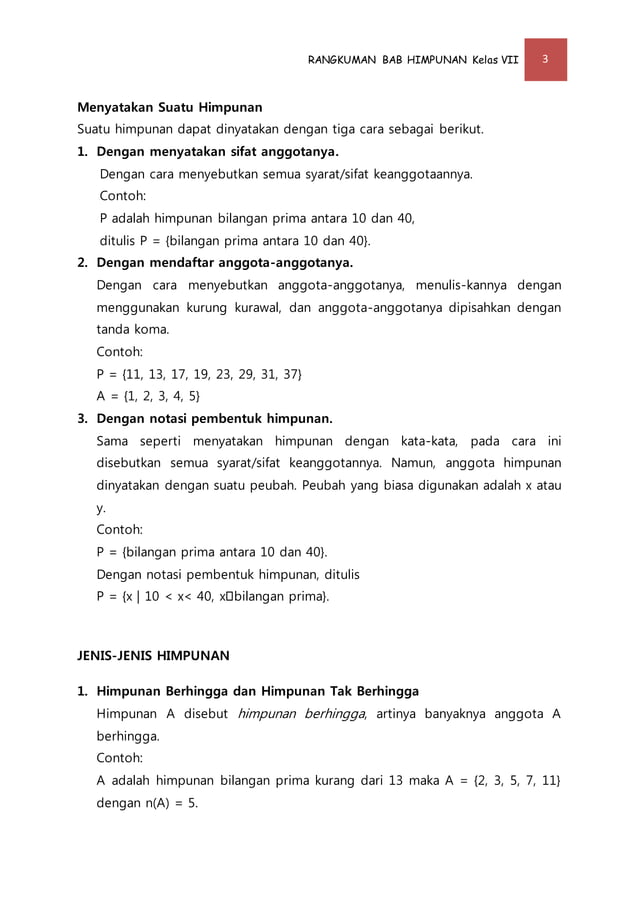 Rangkuman himpunan | DOCX