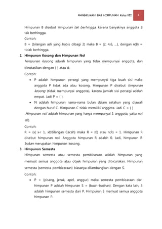 Rangkuman himpunan | DOCX