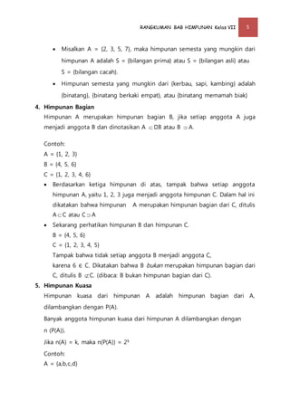 Rangkuman himpunan | DOCX