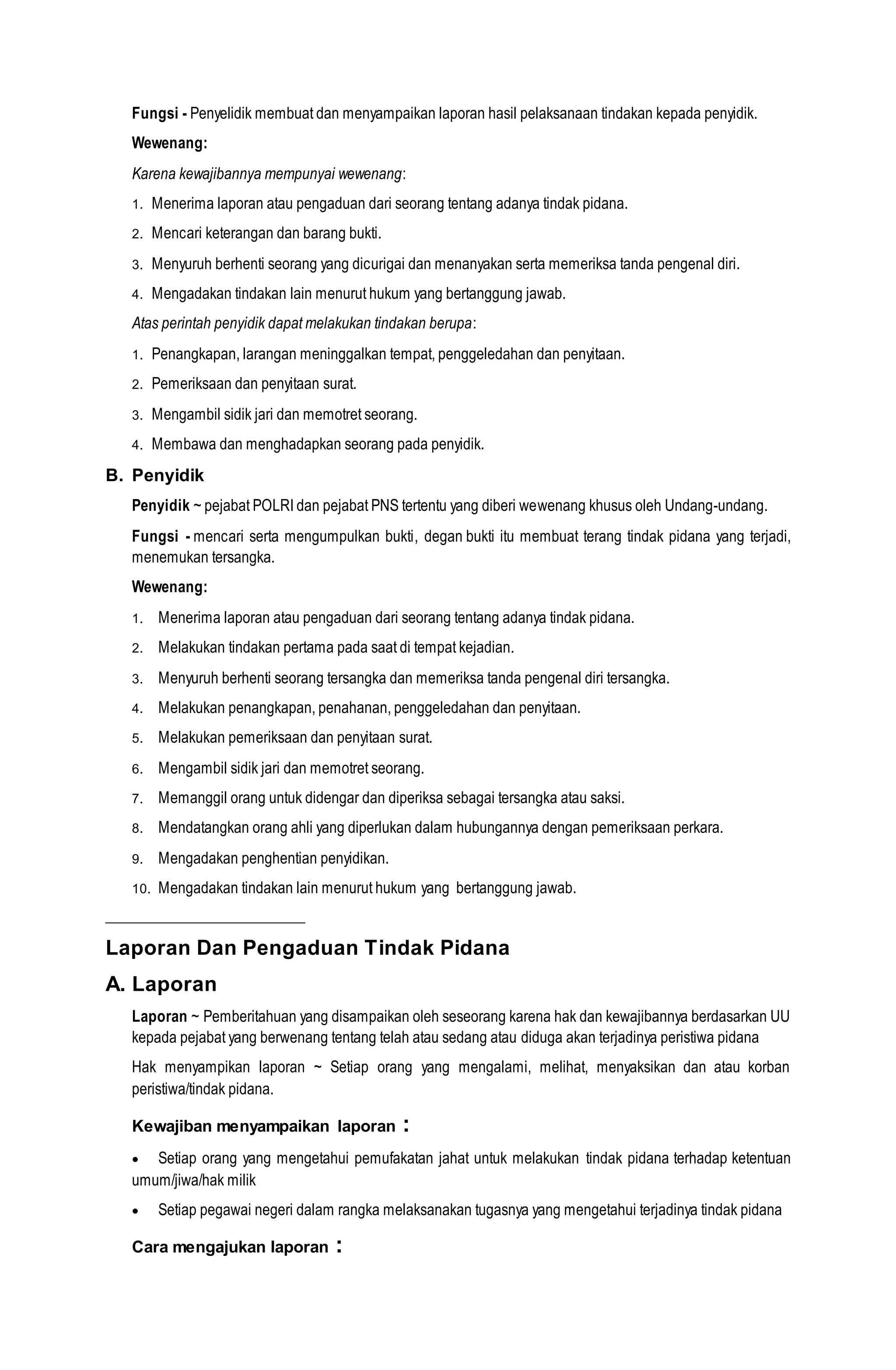 Rangkuman hukum acara pidana & perdata | PDF