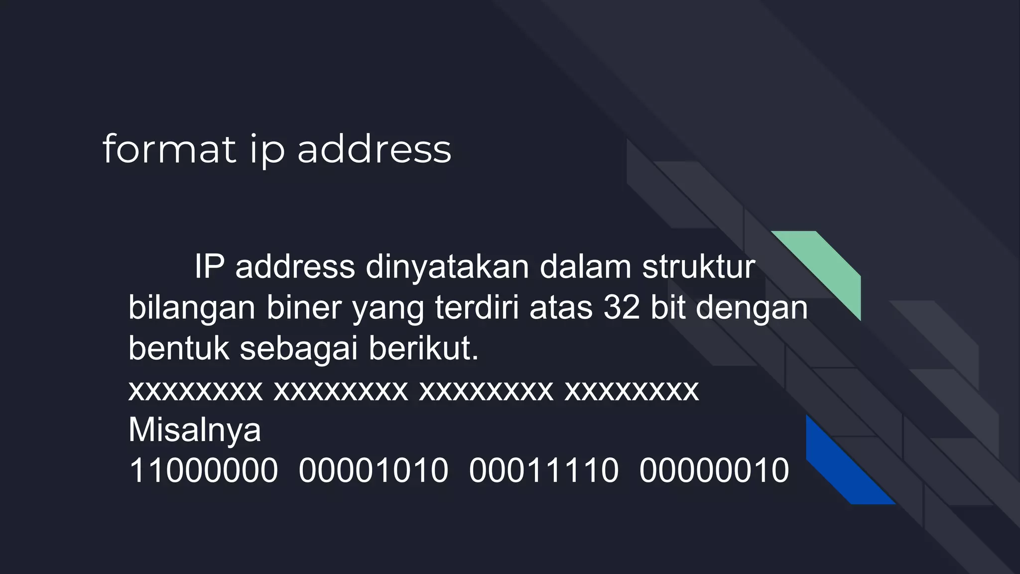 Rangkuman materi jaringan komputer ( Ip Address ) | PPTX