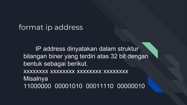 Rangkuman materi jaringan komputer ( Ip Address ) | PPTX