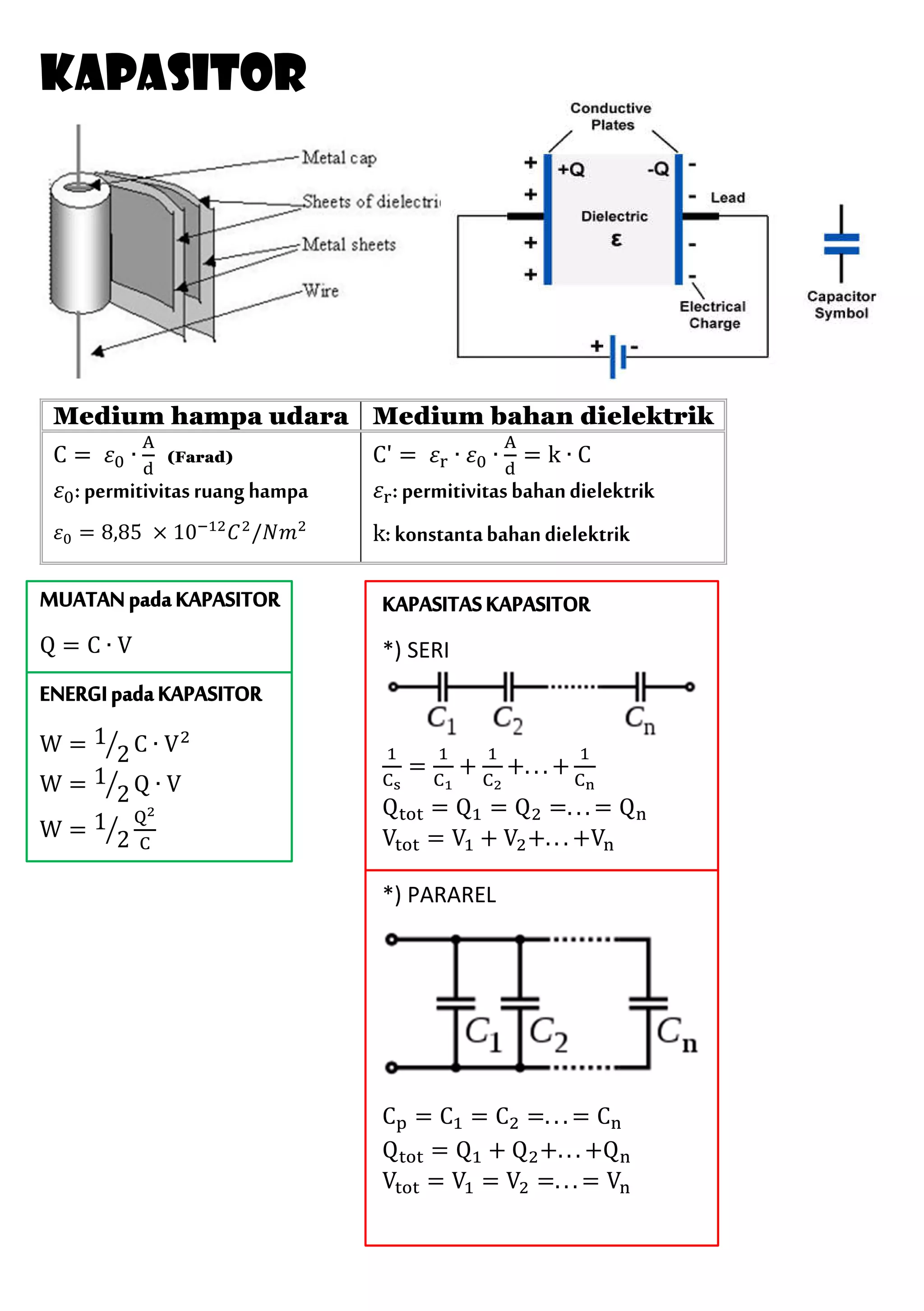 Capacitor and Capacitor Capacity | PDF