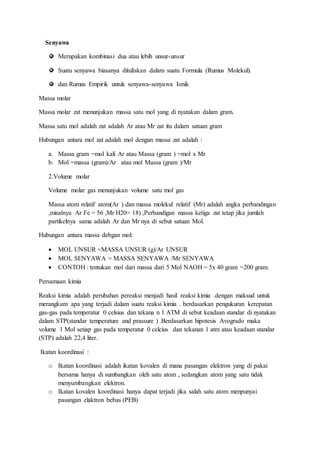 Rangkuman kimia terapan david | DOCX