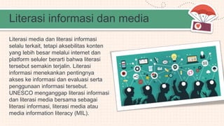 Rangkuman literasi informasi dan media | PPT
