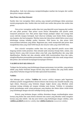 Rangkuman mata kuliah akuntansi keperilakuan (metode riset) kelompok 2 | DOCX