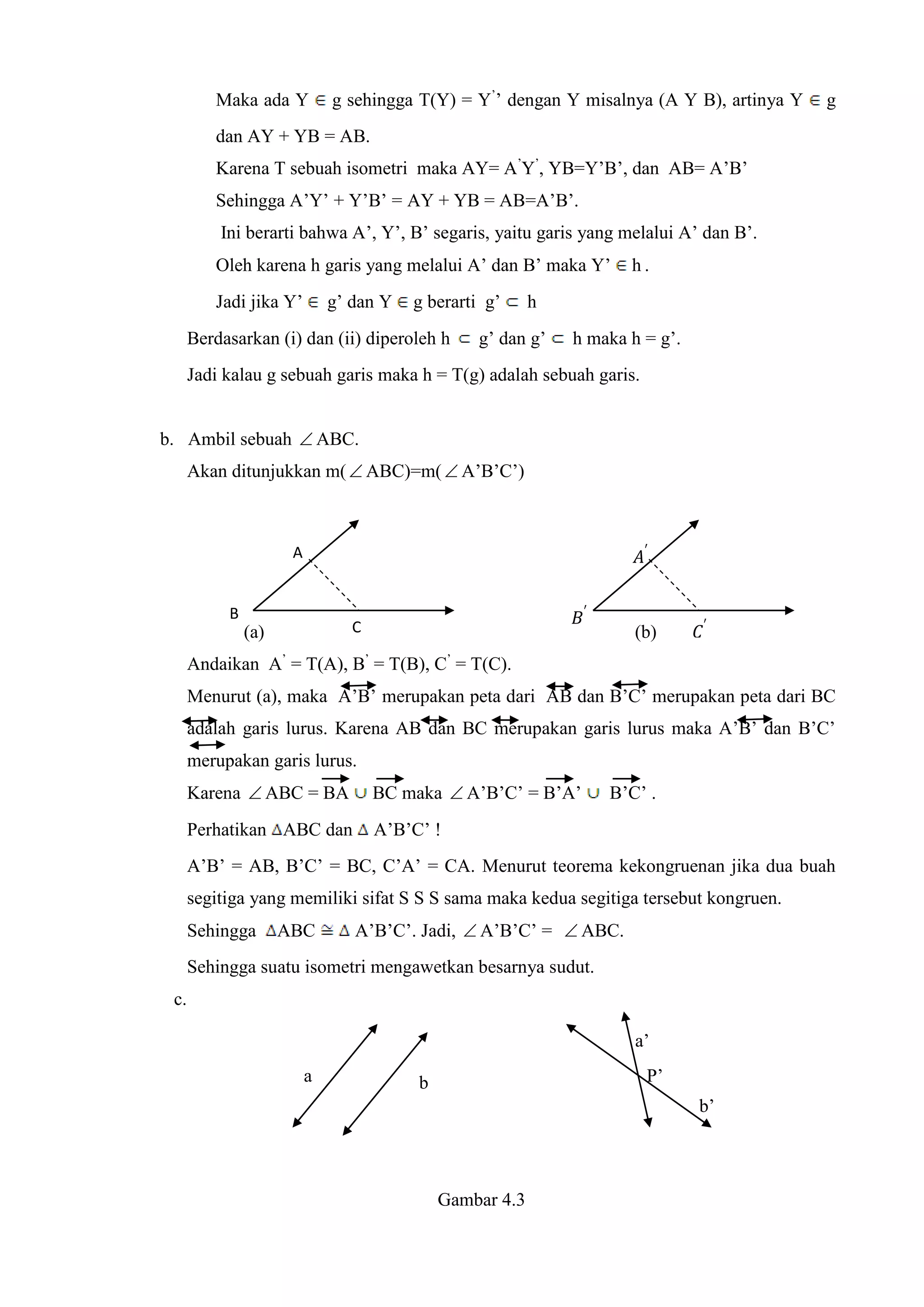Rangkuman materi Isometri | PDF