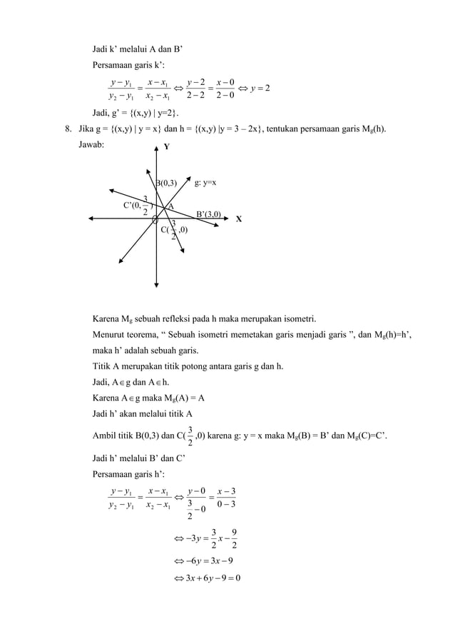 Rangkuman materi Isometri | PDF