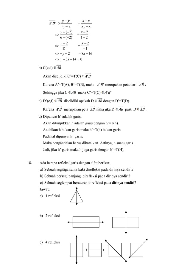 Rangkuman materi Isometri | PDF