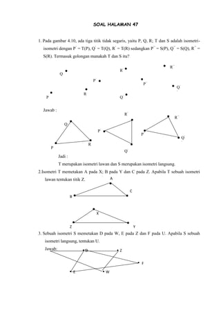 Rangkuman materi Isometri | PDF