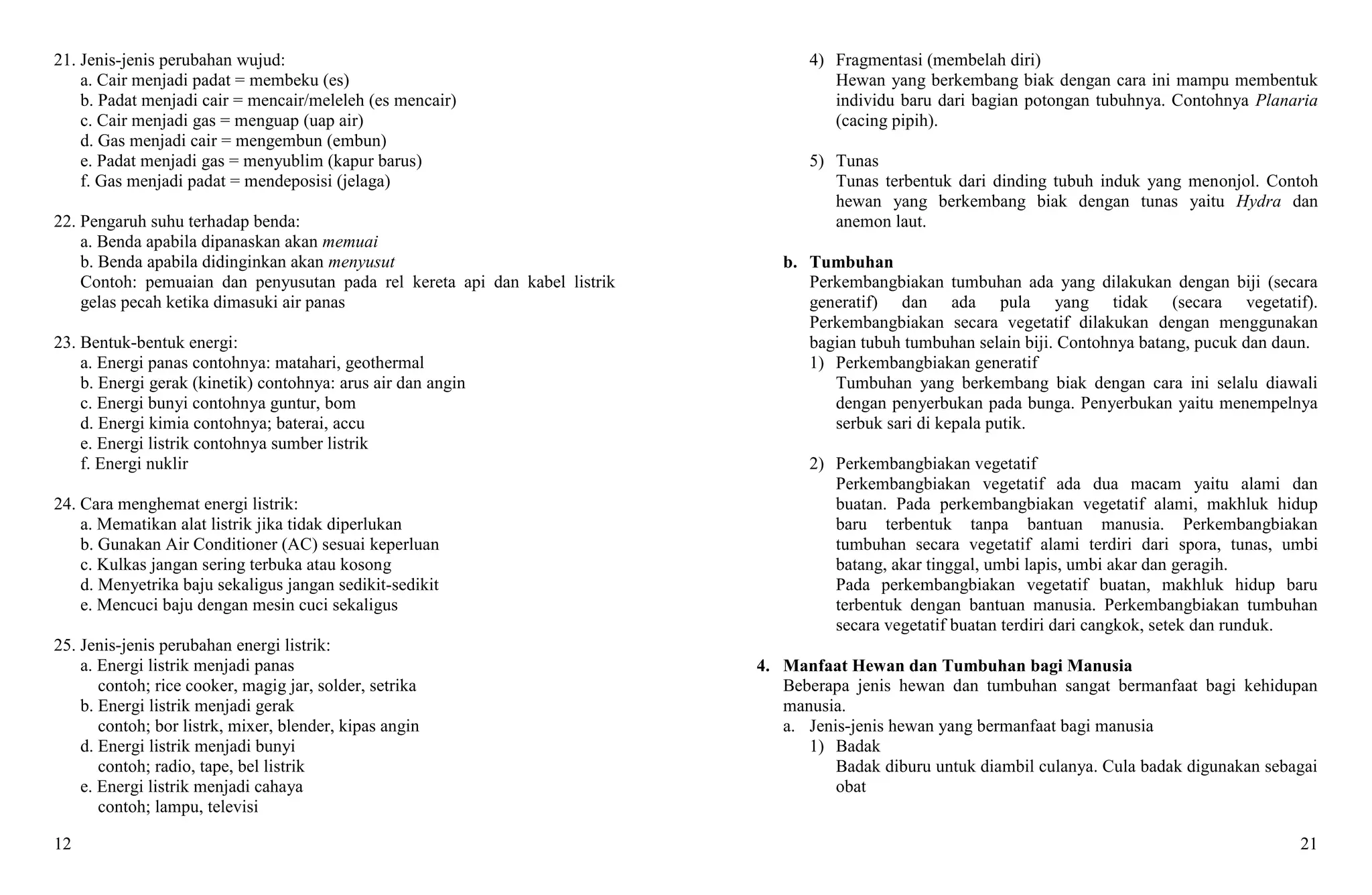 Rangkuman+materi+ipa+kelas+6+sd | PDF