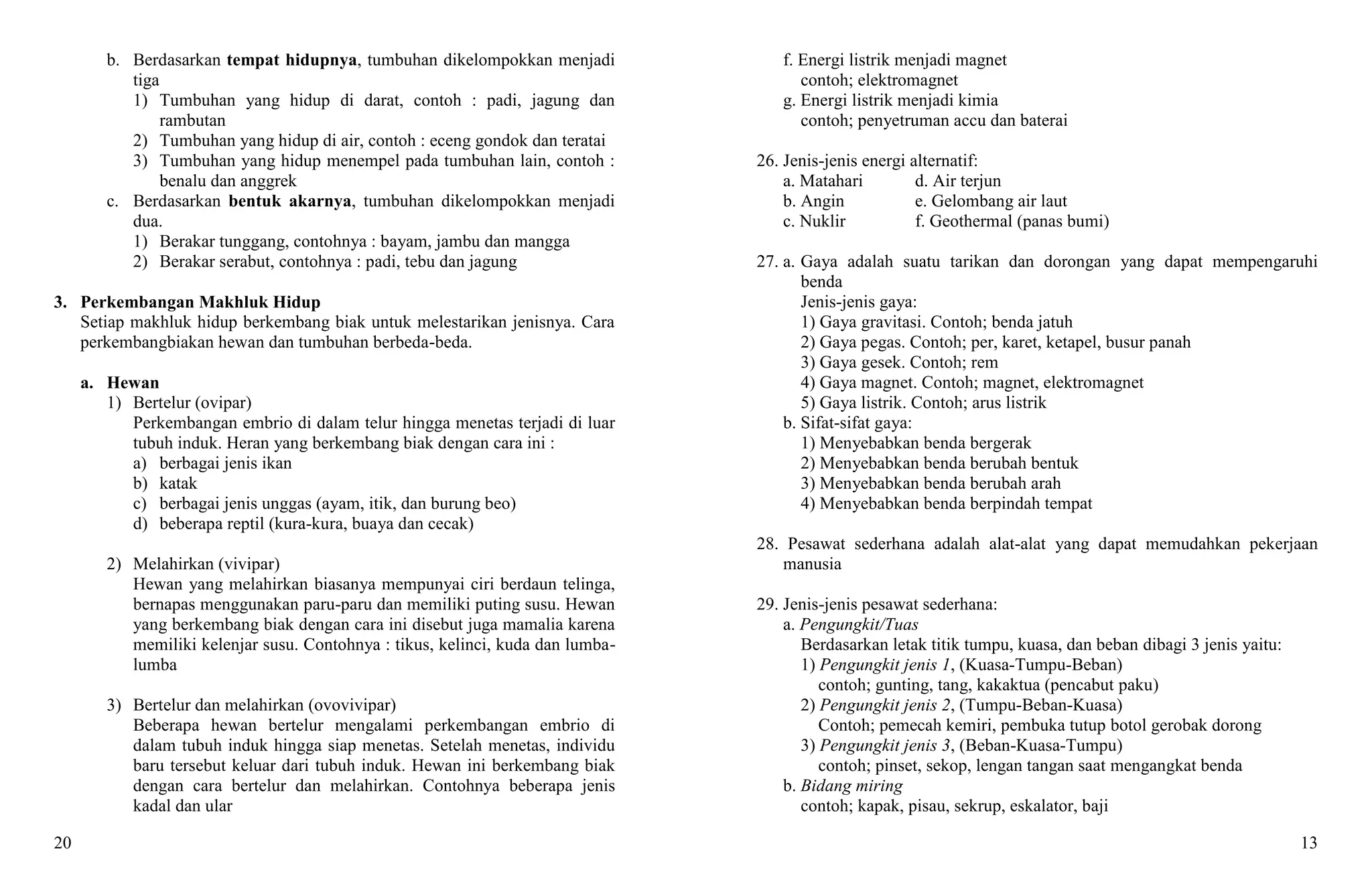 Rangkuman+materi+ipa+kelas+6+sd | PDF