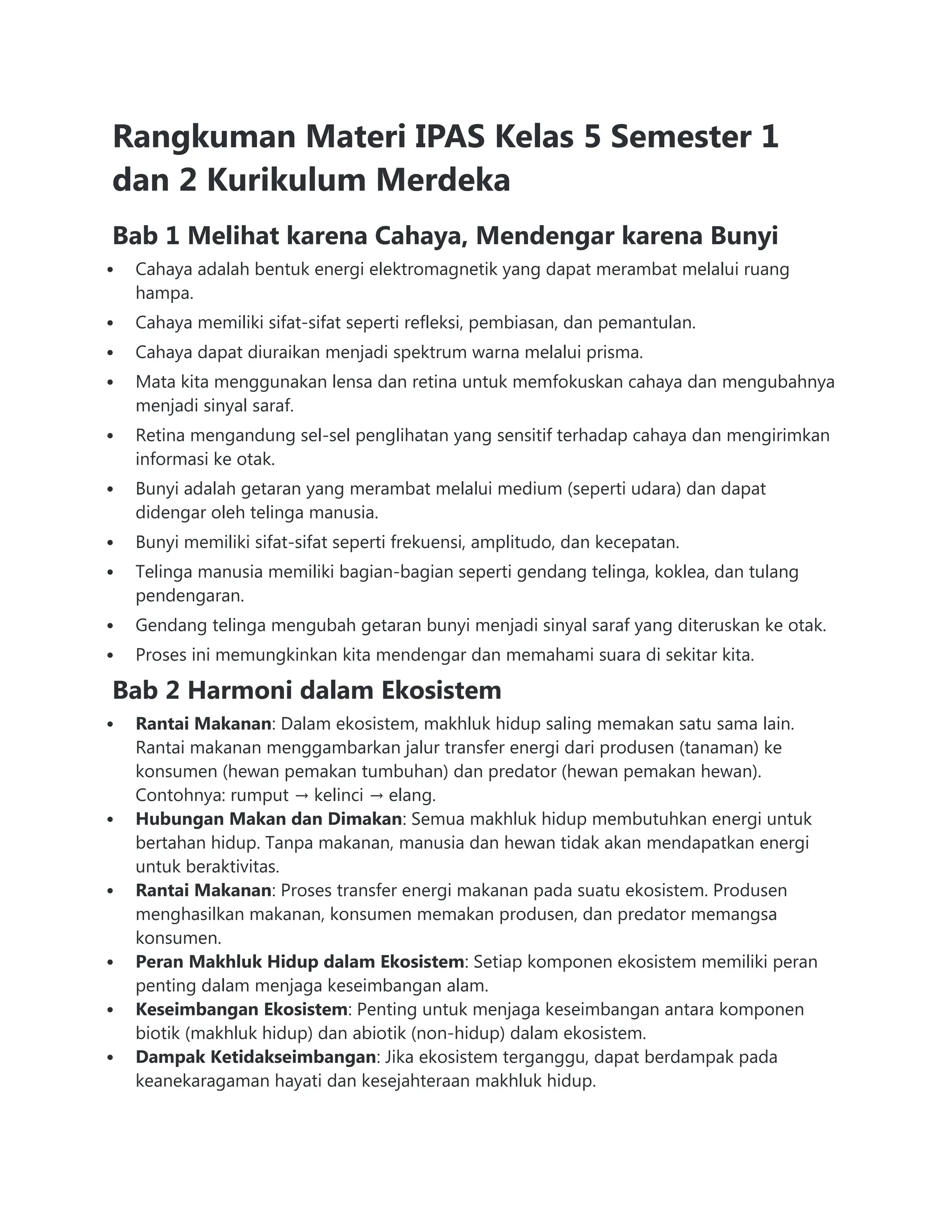 Rangkuman Materi IPAS Kelas 5 Semester 1 dan 2 Kurikulum Merdeka 2025.docx