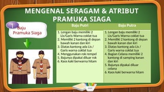 rangkuman materi pramuka siaga, Materi Pramuka | PPTX