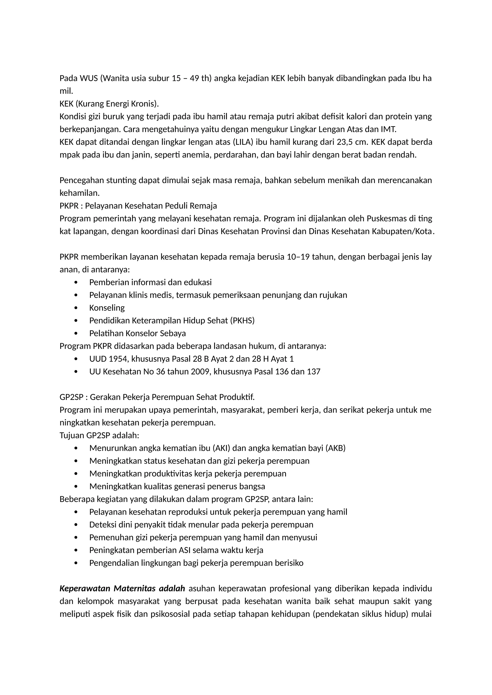 RANGKUMAN Maternitas I (satu).docx rangk | DOCX