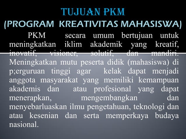 Rangkuman pedoman PKM | PDF