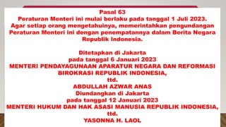 RANGKUMAN PERMENPAN 1 TAHUN 2023 KINERJA PNS.pptx