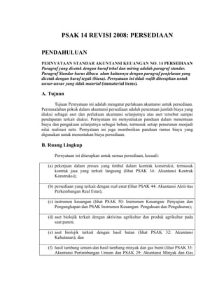 review psak 14: persediaan | DOC