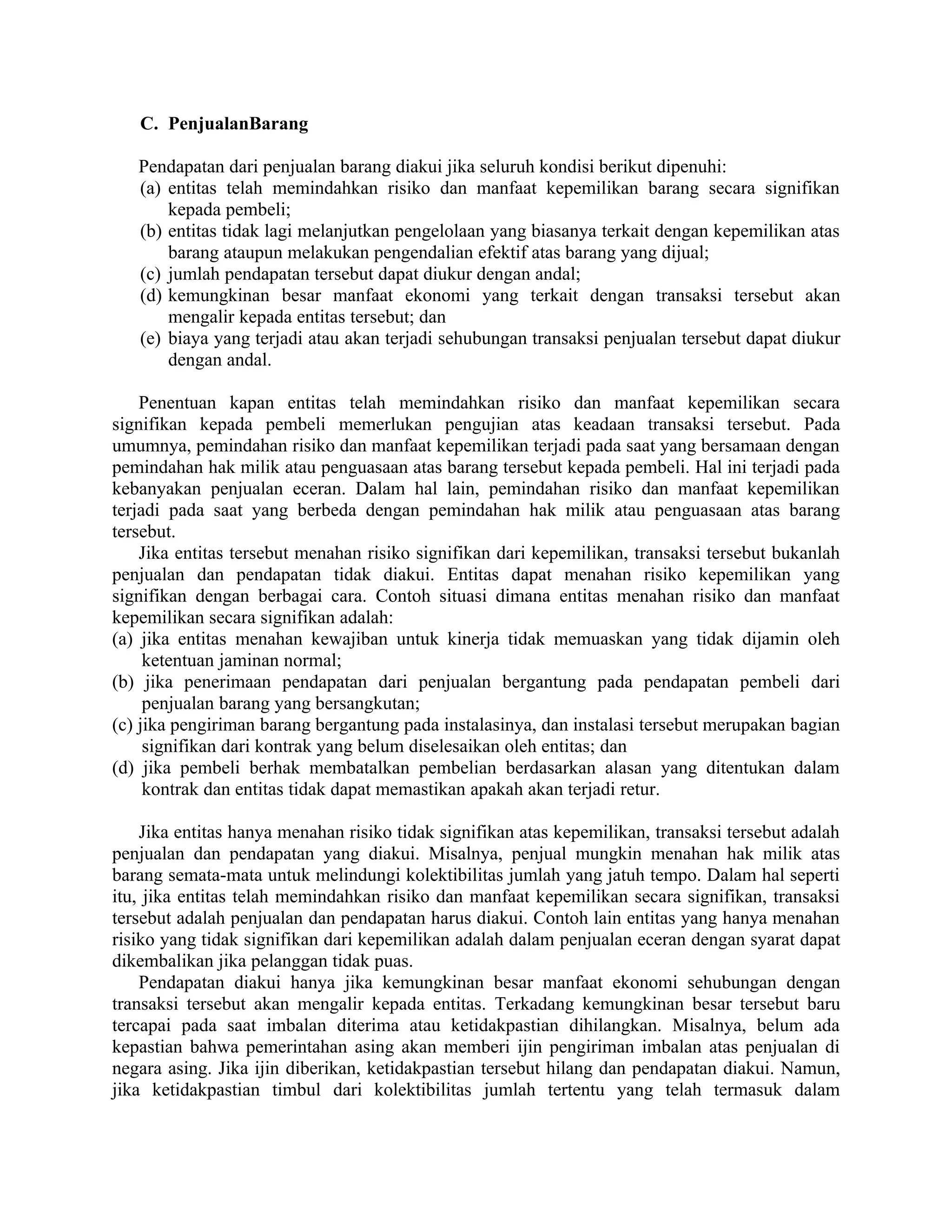 review psak 23 - pendapatan | DOC